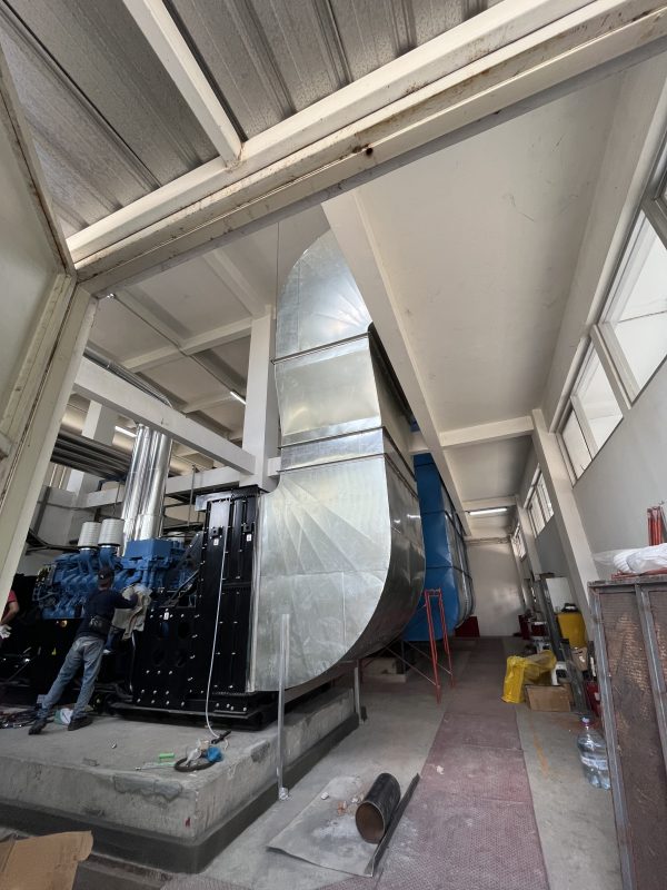 Instalasi Ducting Exhaust Genset - CF Dinamika